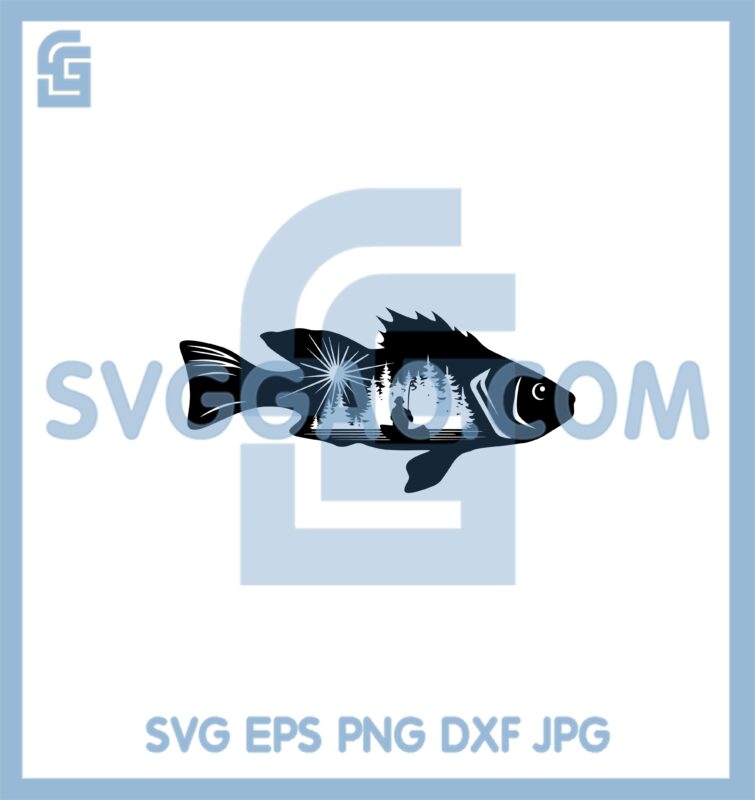 Bass Fishing Svg, Fishing Outdoor Svg