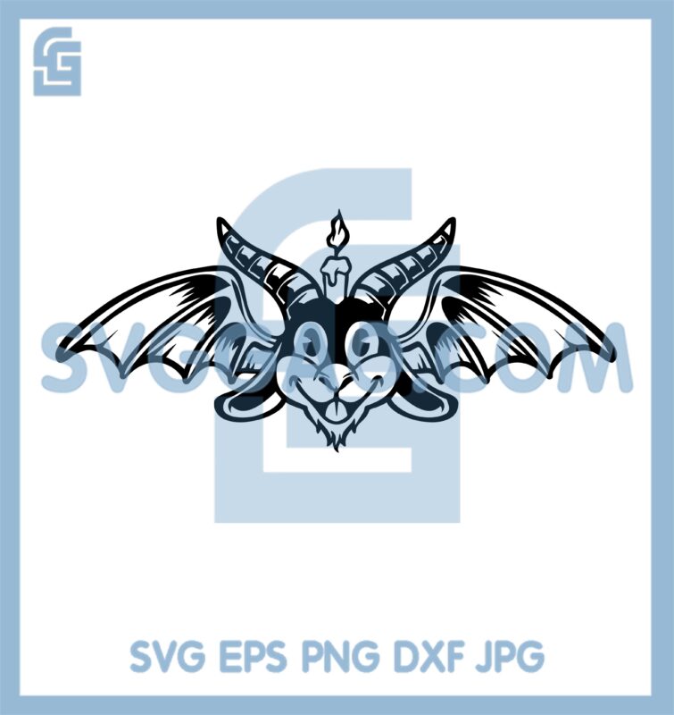 Bat Goat Horror Svg, Goat Bat Svg, Devil Bat Svg – SVGGAO
