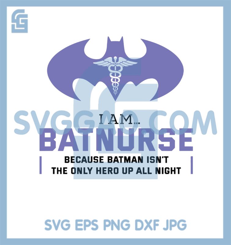 Batman Logo Doctor Nurse Svg, I’m The Nightshift Svg, Bat Doctor Svg