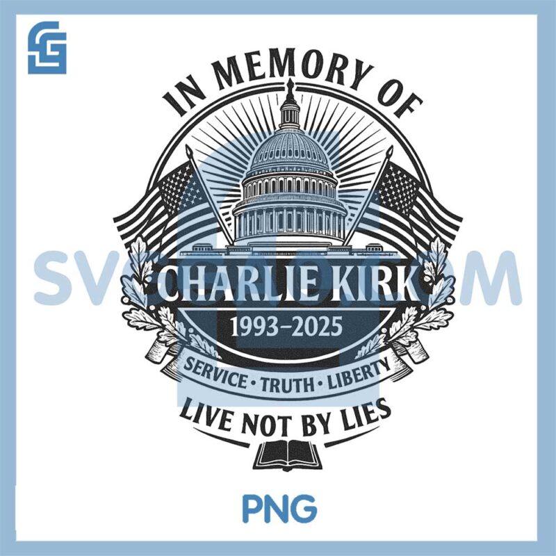 In Memory Of Charlie Kirk PNG, Charlie Kirk Great America Patriot PNG ...