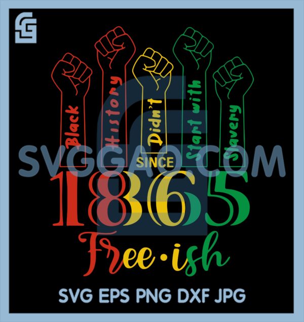 Black History Didn’t Start With Slavery Since 1865 Svg, Black History ...