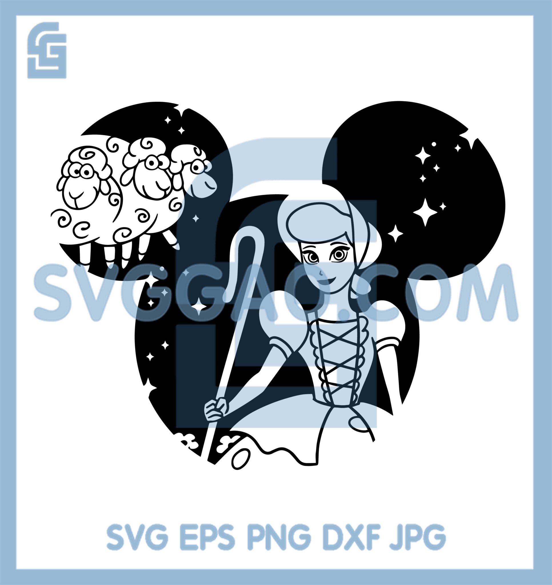 Bo Peep Mouse Svg, Bo Peep Svg, Bo Peep Toy Story Svg – SVGGAO