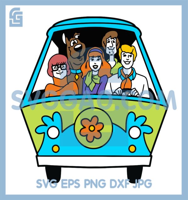 Bus With Friends Svg, Family Cartoon Bus Svg – SVGGAO