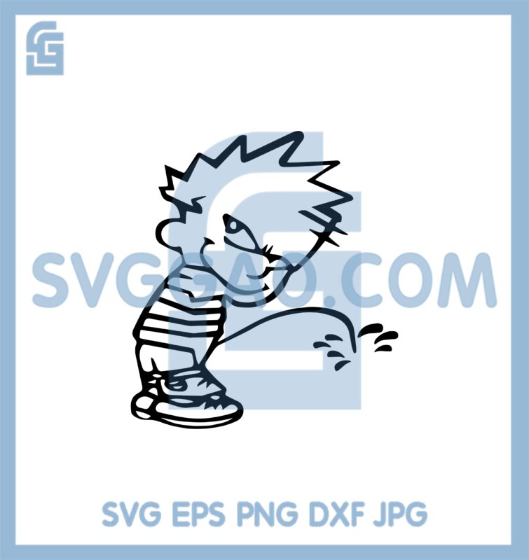 Calvin Boy Peeing SVG, Boy Peeing SVG, Calvin SVG, Boy Peeing SVG ...