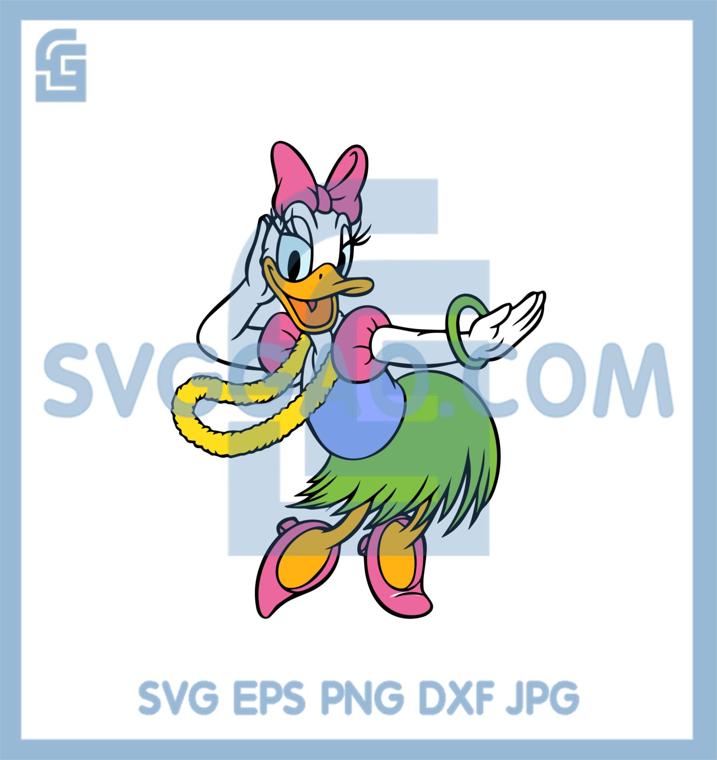 Daisy Duck Crystal Dance Svg, Daisy Duck Green Dress Svg, Daisy Duck ...