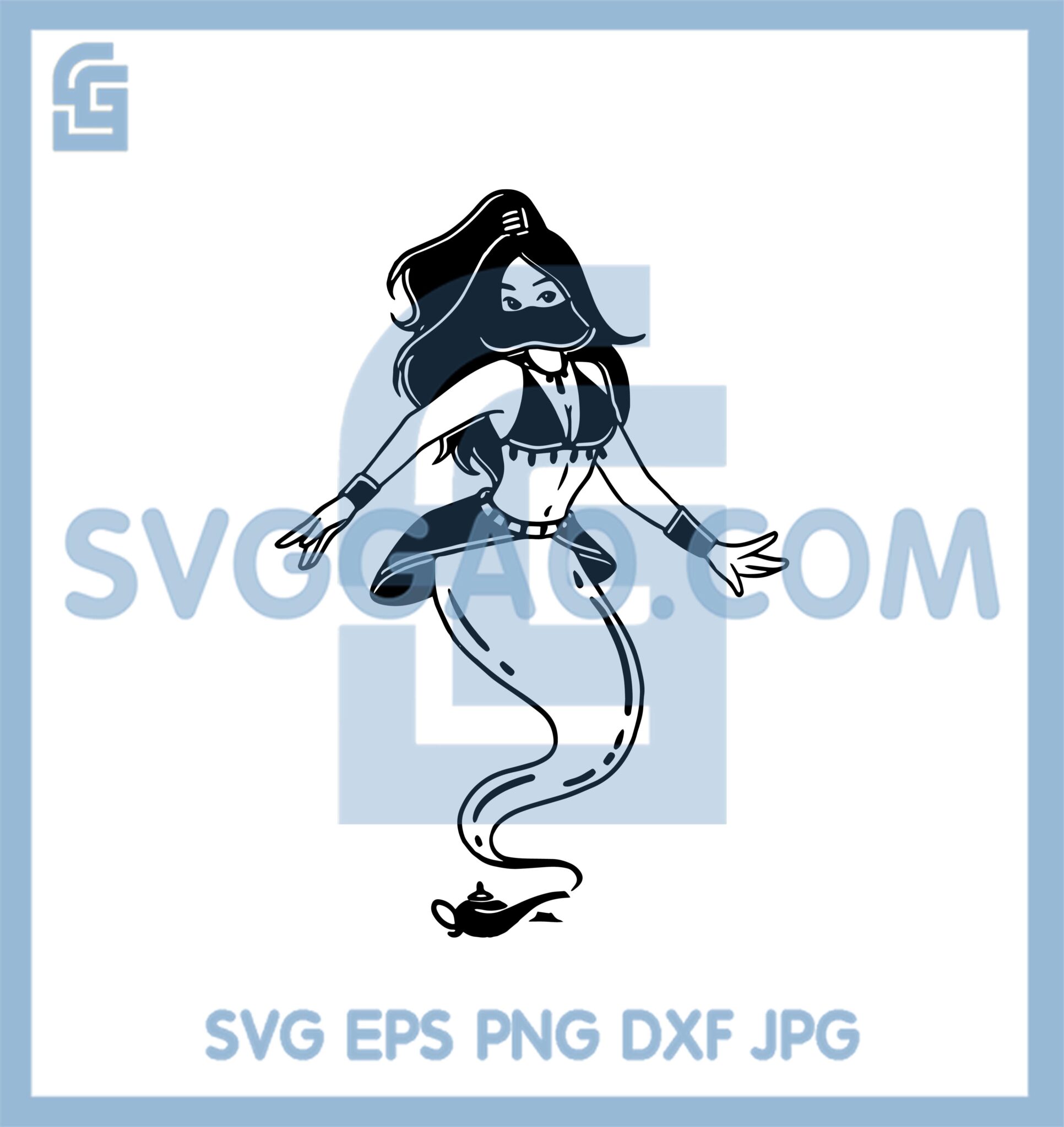 Female Genie Cute Svg, Magic Lamp Svg, Female Funny Svg – SVGGAO
