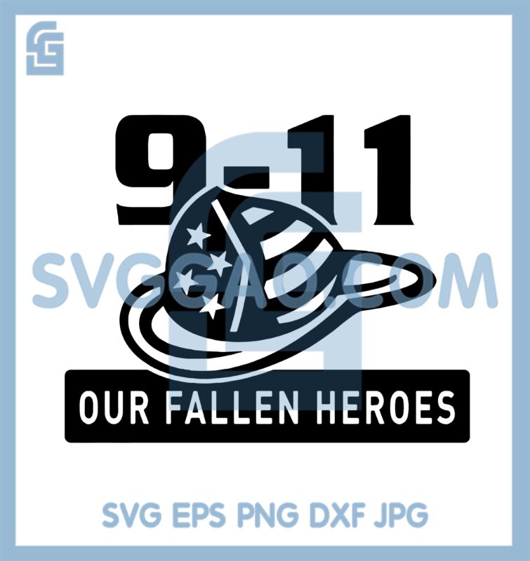 Fireman Hat 911 Fallen Heroes Black And White Retro Svg, Fireman Hat ...