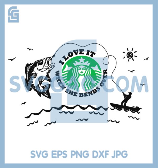 Fishing Starbucks Svg, Fishing Starbucks Hot Cup 16 Oz Svg, Love ...