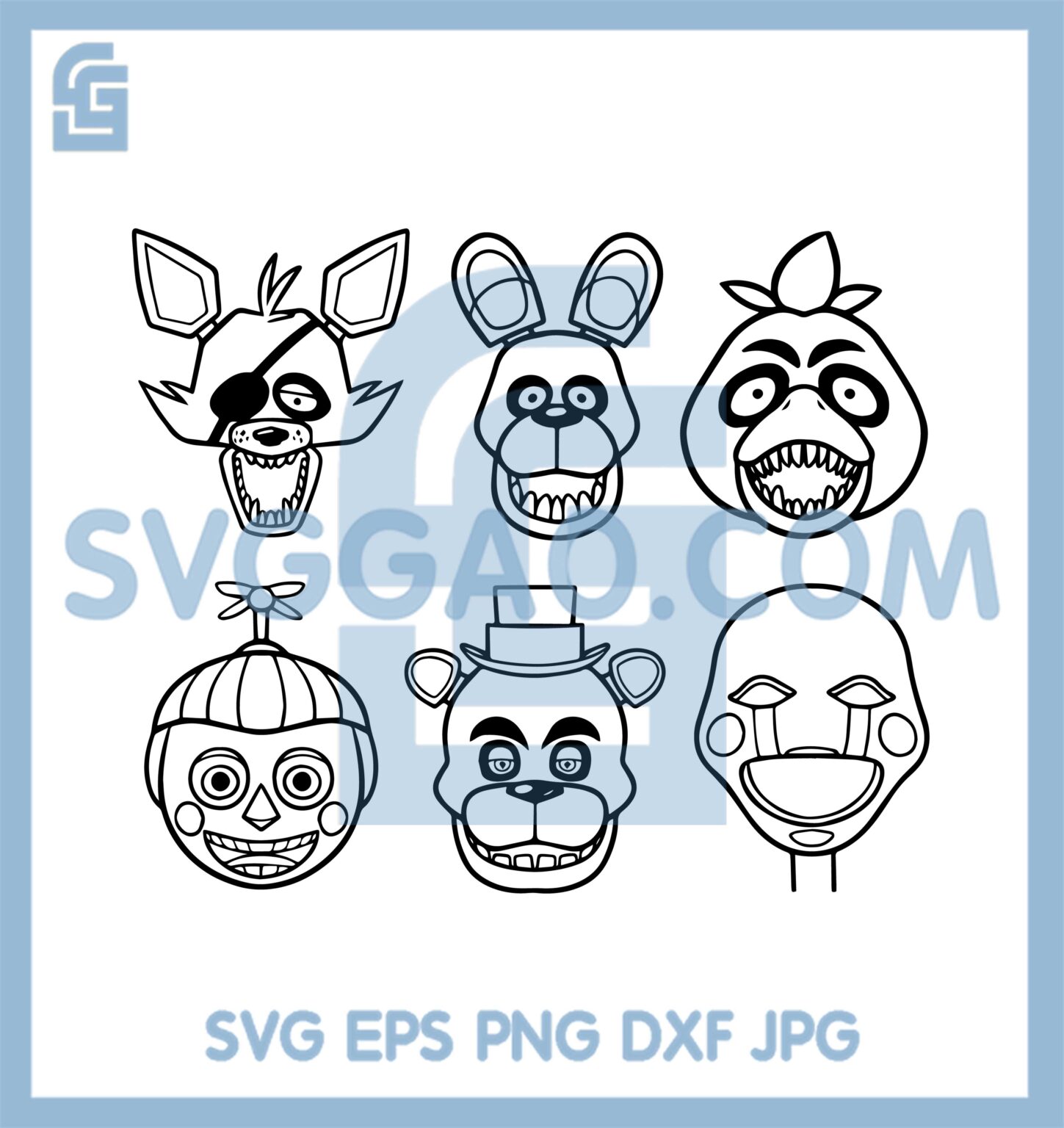 Five Nights At Freddy Freddy Svg, Glamrock Freddy Svg, Fazbear Pizza ...
