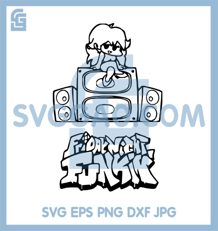 Friday Night Funkin Fnf Svg, Girl Friday Night Funkin Fnf Svg, Friday ...