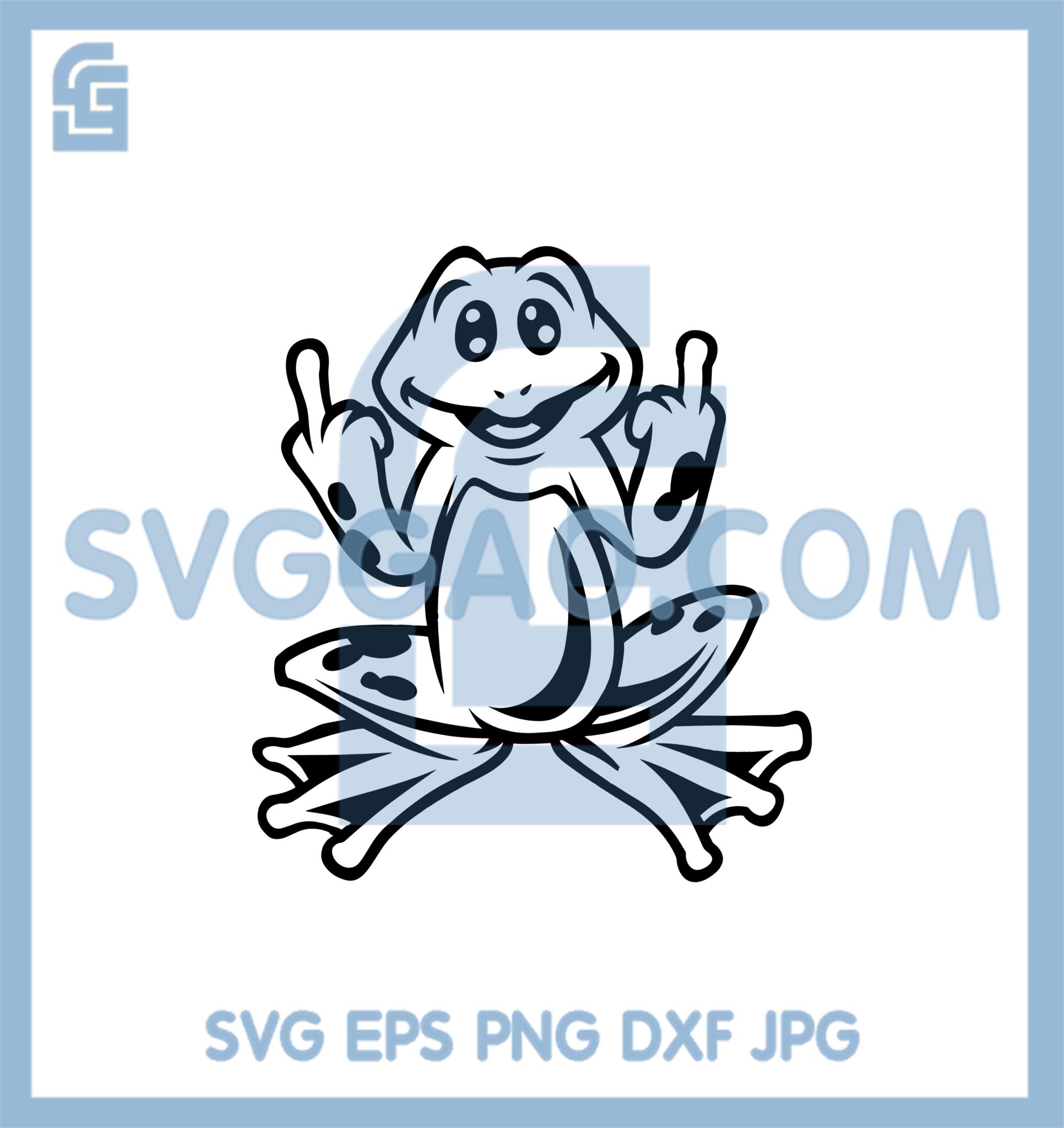 Frog Middle Finger Svg, Frog Svg, Cute Frog Svg, Fuckk You Svg – SVGGAO