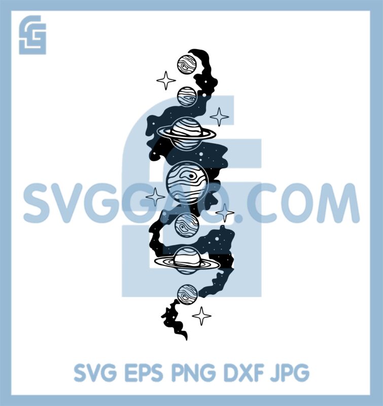 Galaxsy Solar System Planets Svg, Space Universe Geometric Svg, Star ...