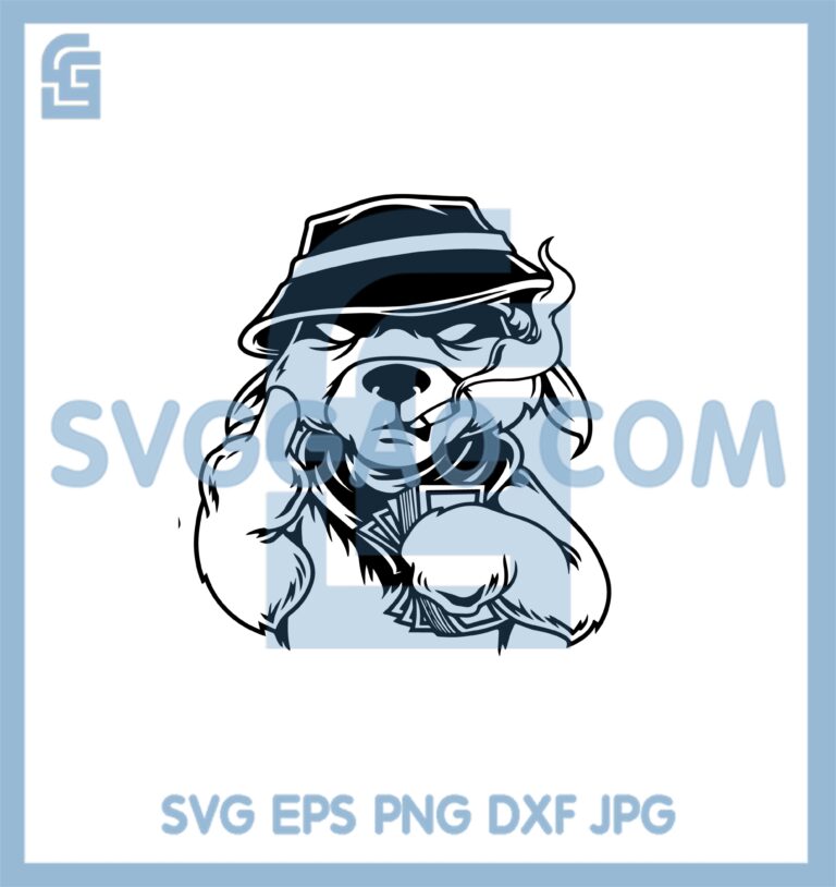 Gangster Teddy Money Middle Finger Svg, Money Teddy Svg, Teddy Bear ...