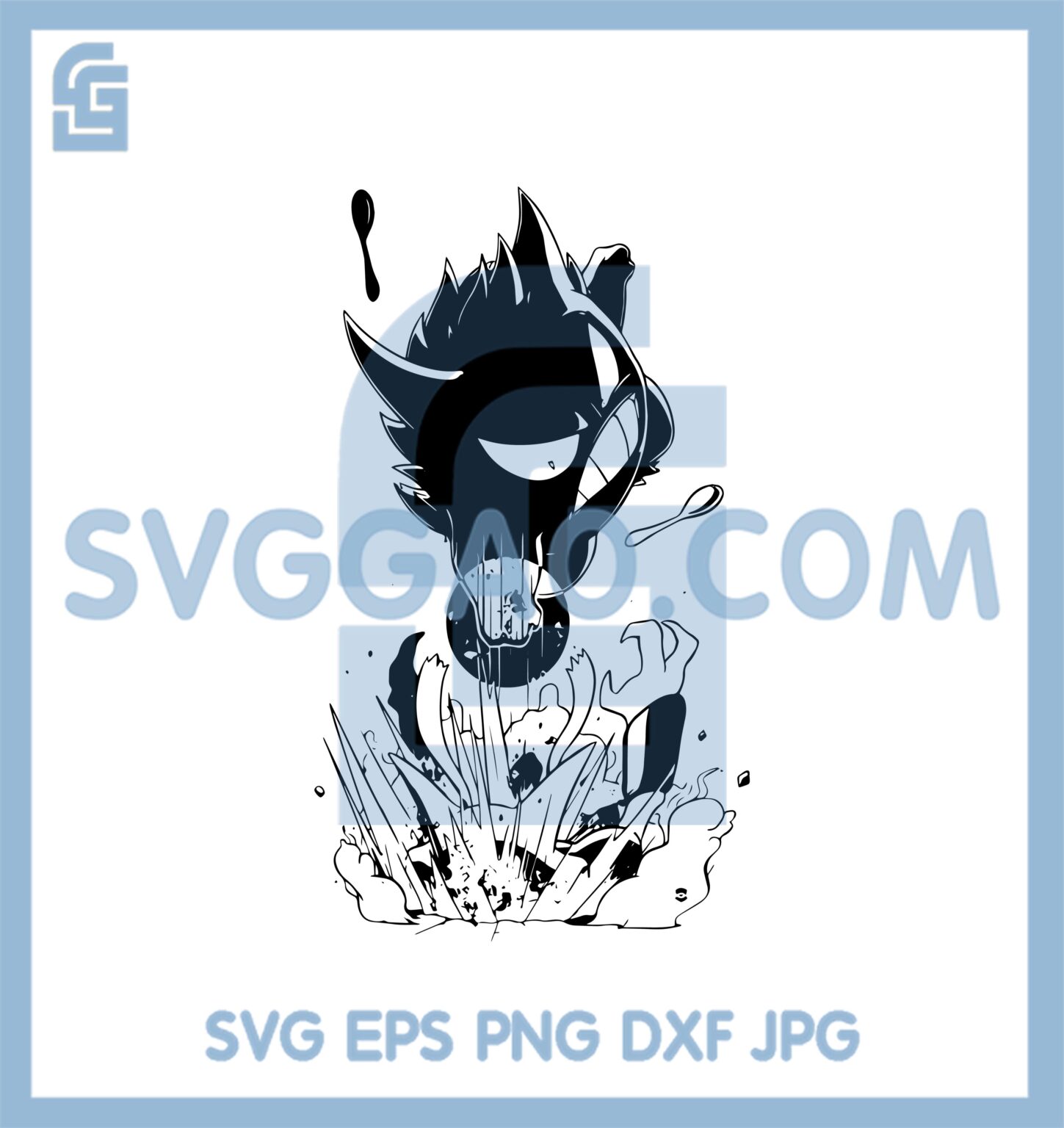 Gengar Pokemon Svg, Pokemon Vector Svg, Gengar Cute Svg – SVGGAO