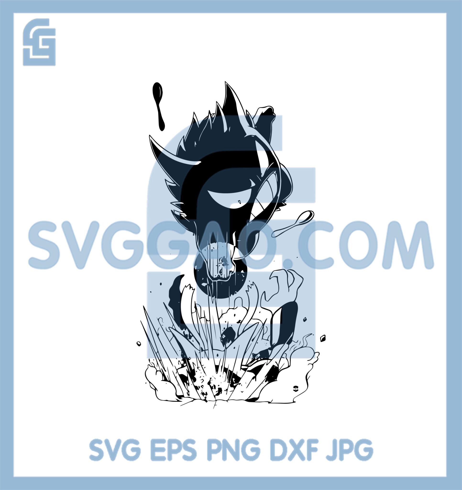 Gengar Pokemon Svg, Pokemon Vector Svg, Gengar Cute Svg – SVGGAO