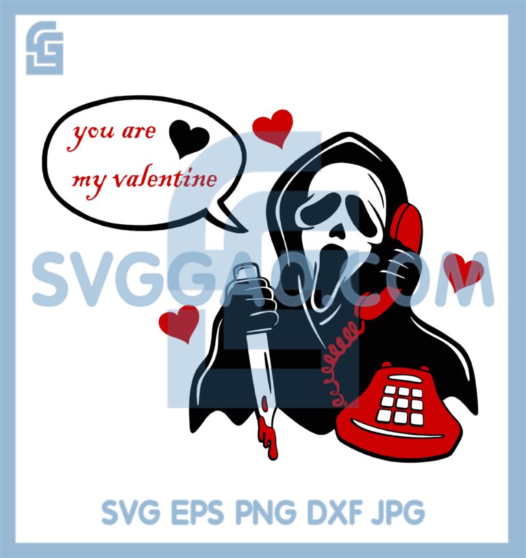 Ghostface Valentine Svg, You Are Ghost Heart Svg, Call Svg