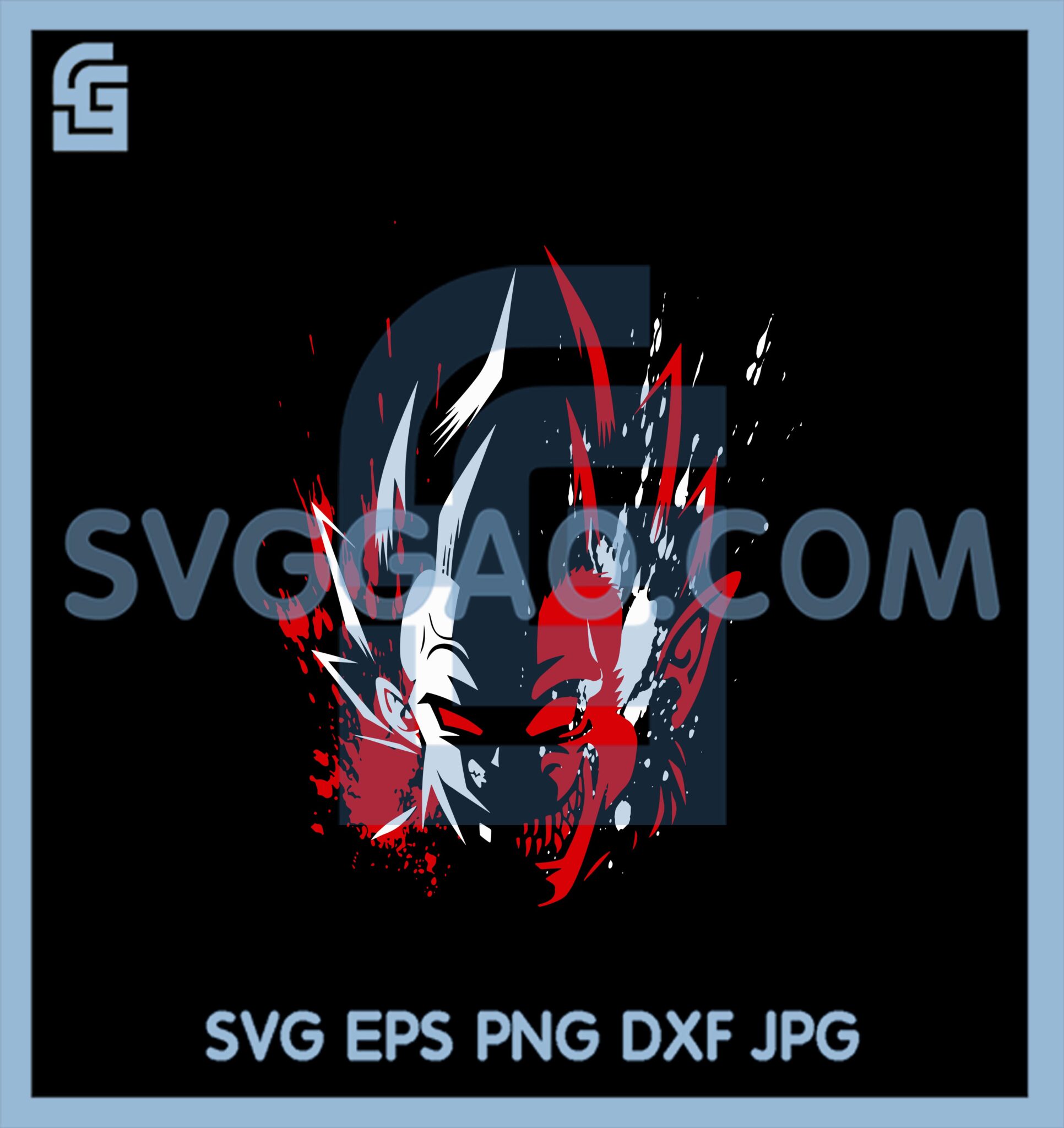 Goku Great Ape Svg, Goku Face Svg, Goku Monkey Svg