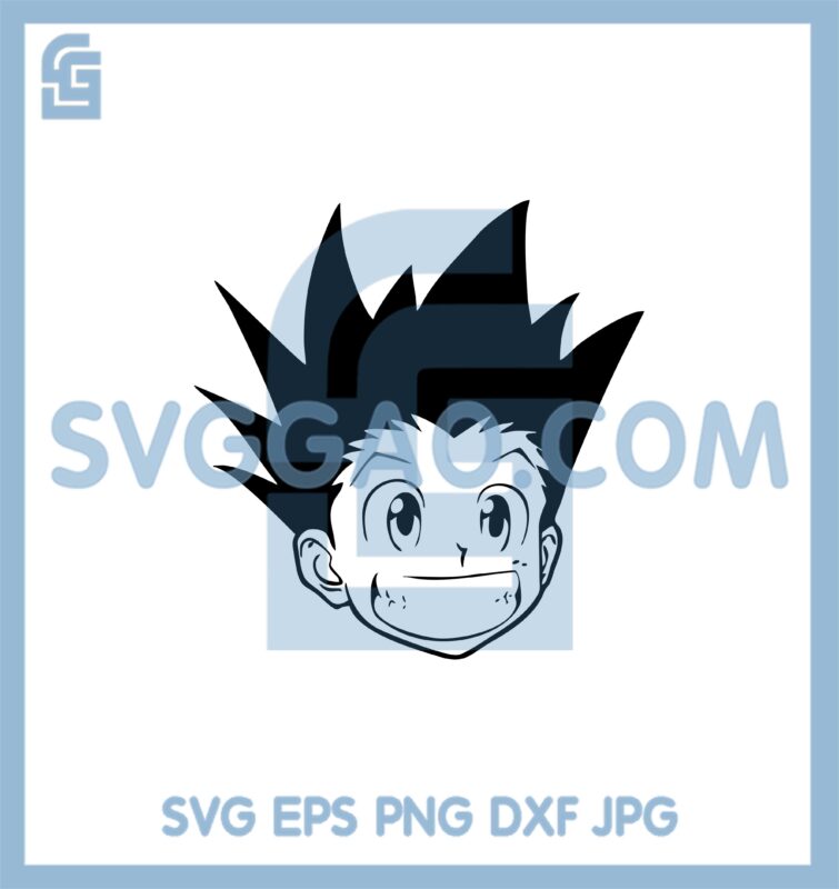 Gon Freecss Face Svg, Smiling Gon Freecss Svg, Hunter X Hunter Svg – SVGGAO