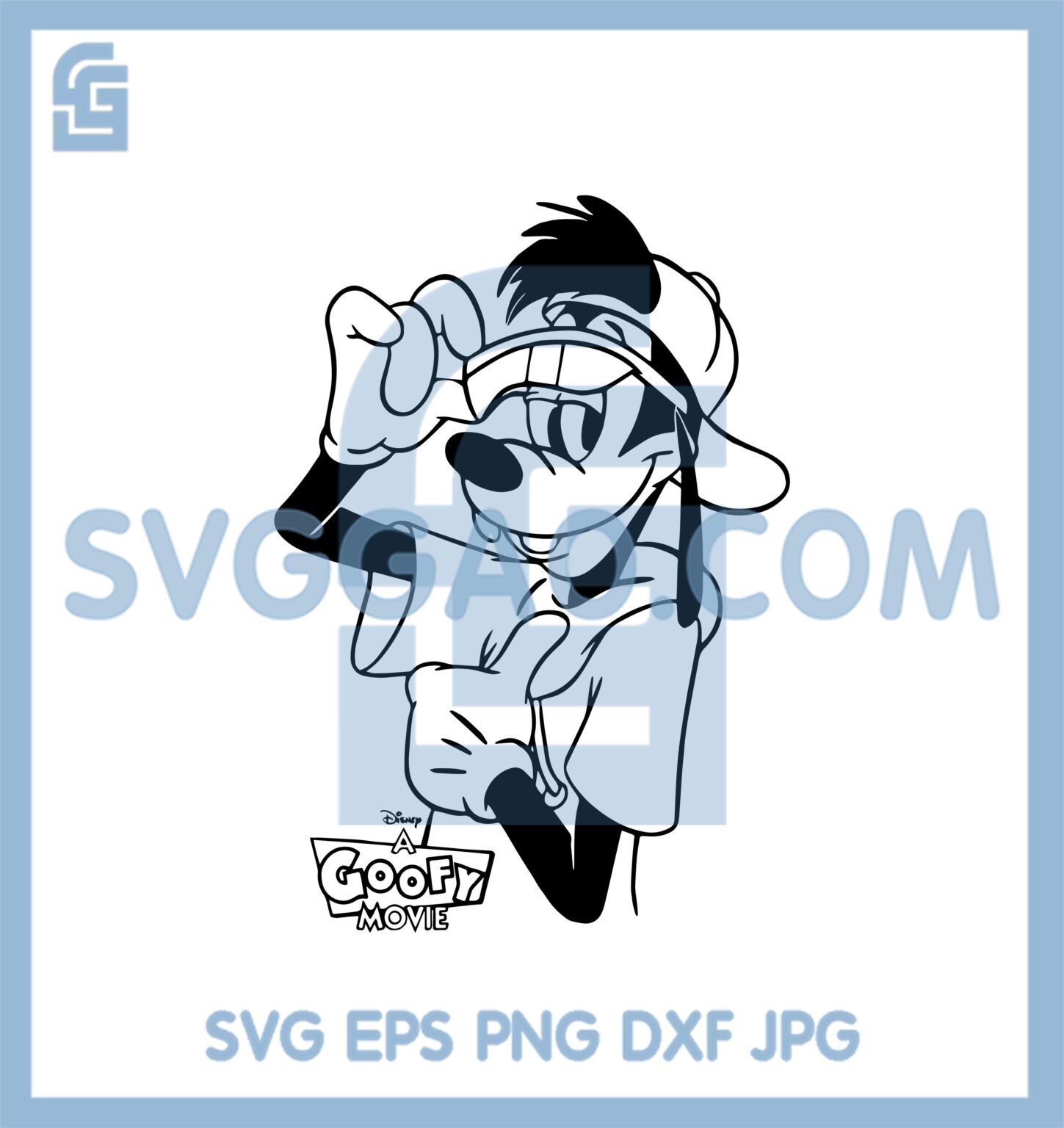 Goofy Movie Max Goof 90s Svg, Goofy Hand Pressing Like Button Svg ...