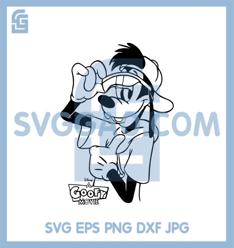 Goofy Movie Max Goof 90s Svg, Goofy Hand Pressing Like Button Svg ...