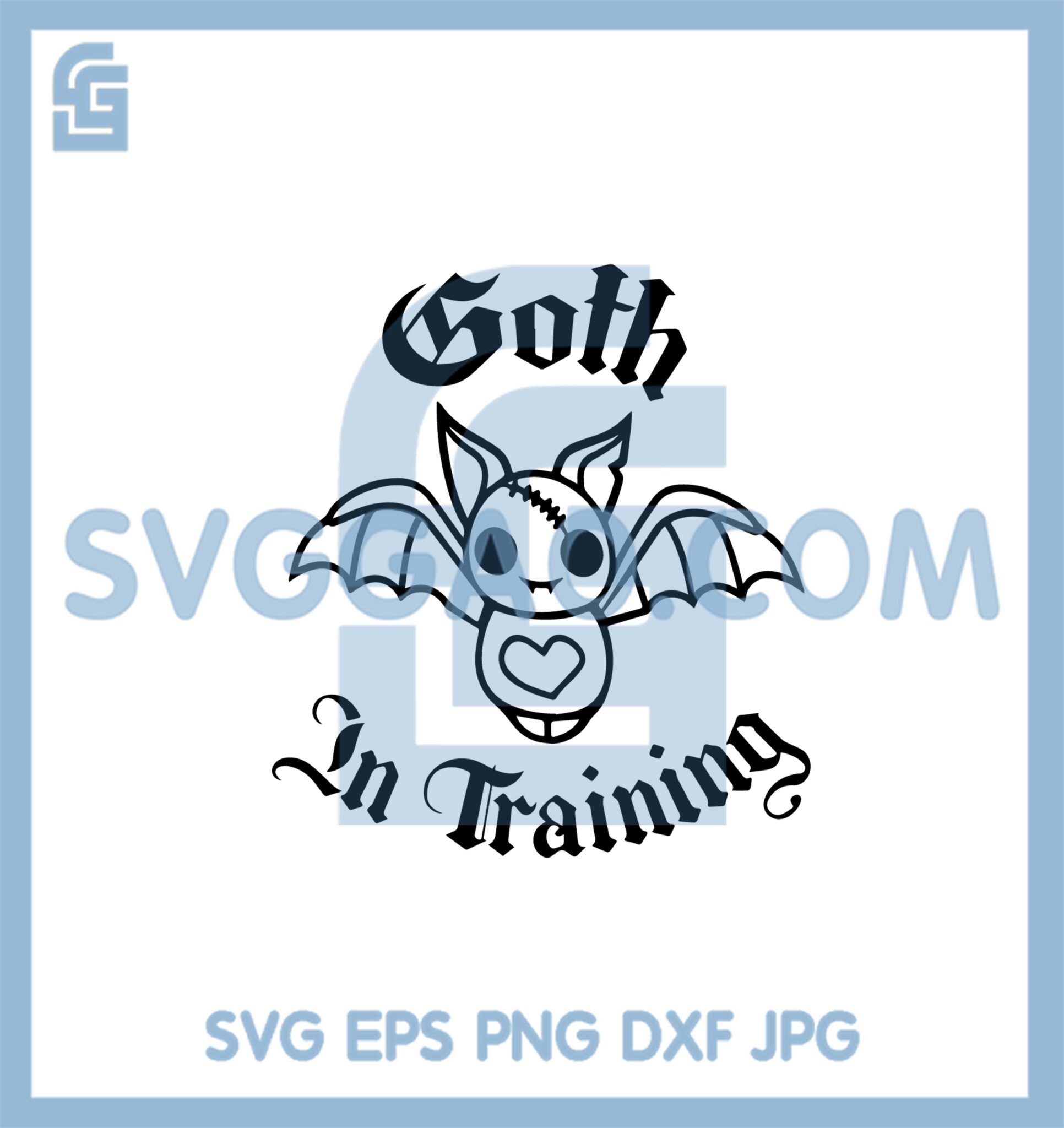 Goth In Training Svg, Baby Emo Goth Svg, Cute Bat Svg – SVGGAO