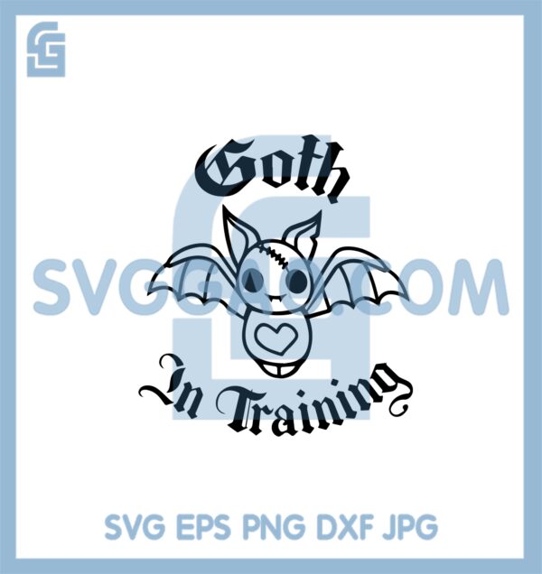 Goth In Training Svg, Baby Emo Goth Svg, Cute Bat Svg – SVGGAO