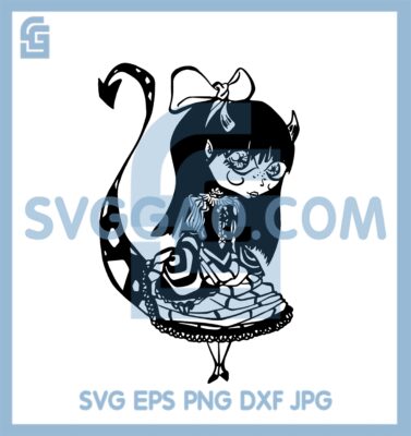 Gothic Devil Girl Svg, Creepy Girl Svg, Spooky Goth Svg – SVGGAO