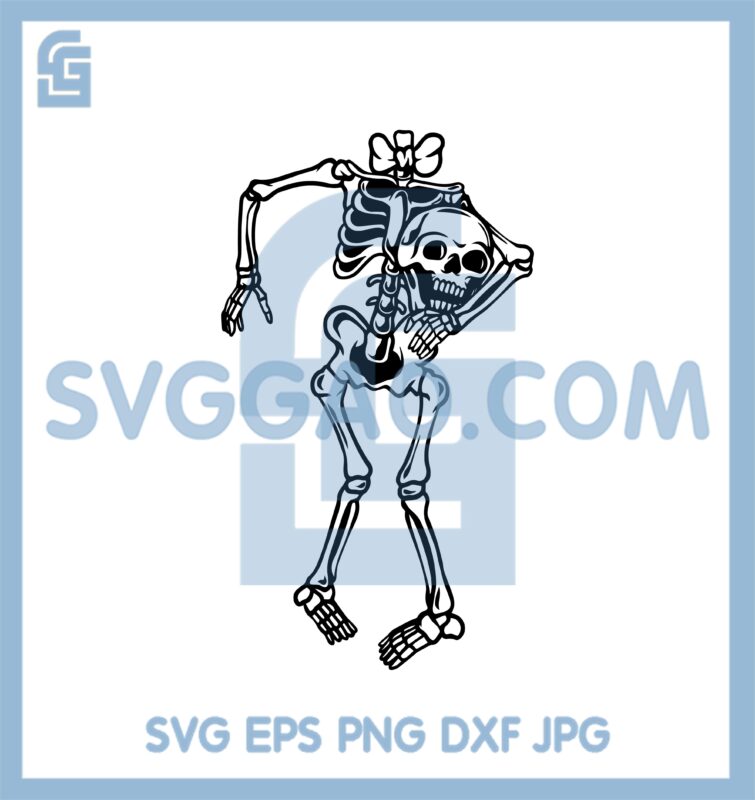 Headless Skeleton Svg, Skull Falling From Neck Svg – SVGGAO