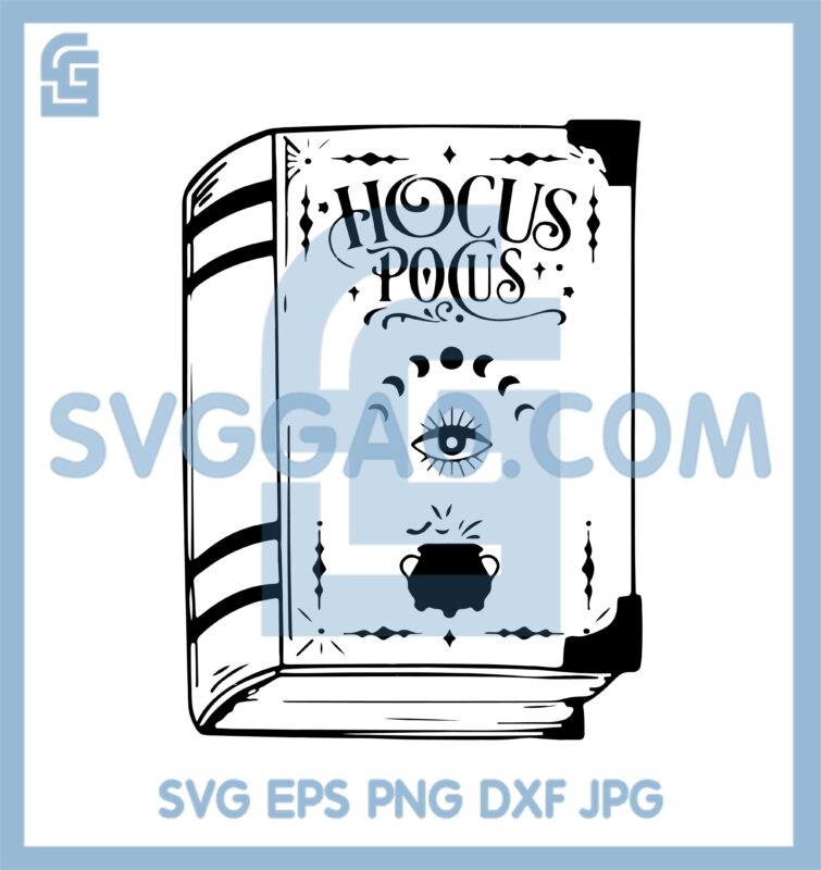 Hocus Pocus Spell Book SVG, Eye Book Hocus Pocus SVG, Spell Book SVG ...
