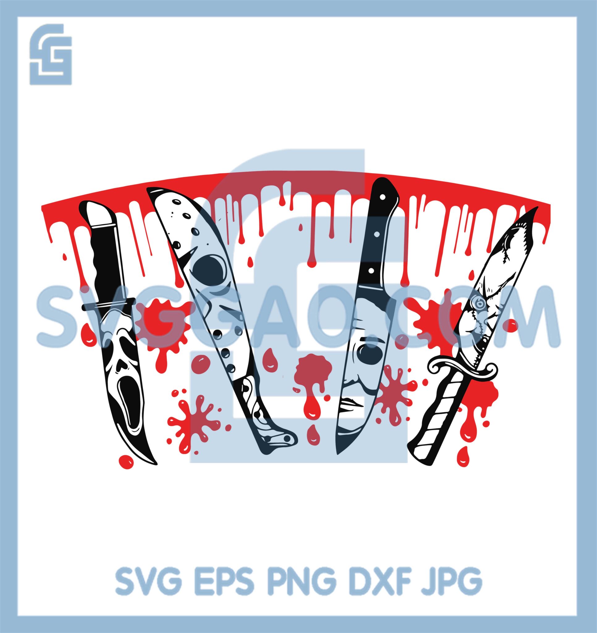 Horror Knife Bloody Svg, Horror Movie Bloody Svg, Starbucks Scary Movie ...