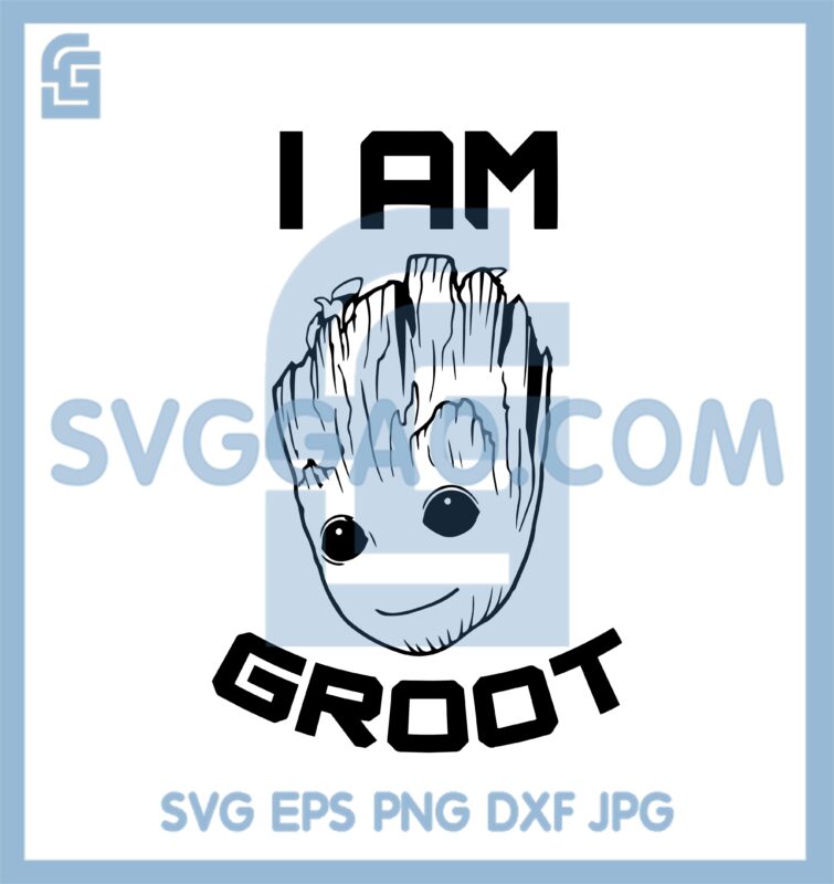 I Am Groot Ears Cute Svg, Groot Heart Svg, Groot Cute New Svg