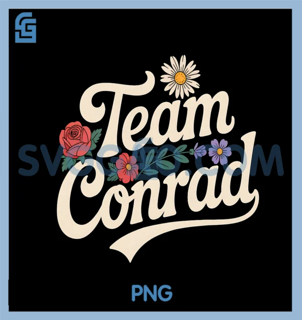 Floral Team Conrad PNG, The Summer I Turned Pretty Team Conrad Floral ...