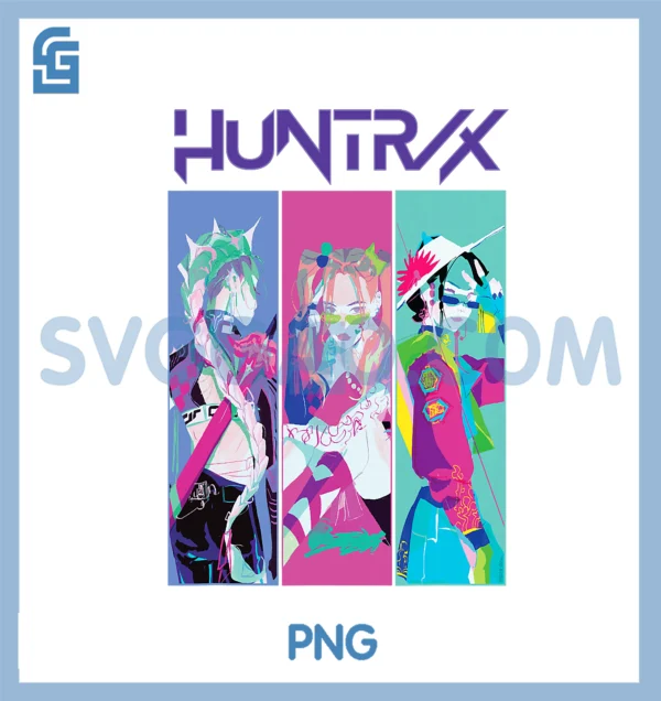 Kpop Demon Hunters HUNTRX Girls Officially Licensed PNG, Kpop Demon ...