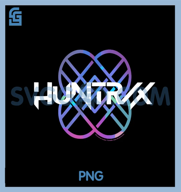 Kpop Demon Hunters Huntrx Gradient Color Band Logo Tank Top PNG, KPop ...