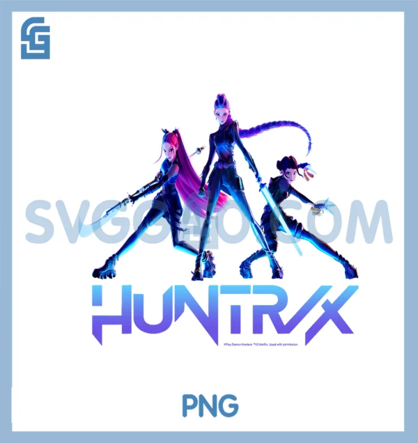 Kpop Demon Hunters Huntrx Ready For Battle Epic Poses PNG, Huntrix Ready For Battle PNG