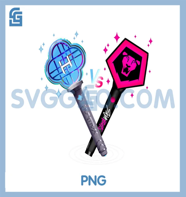 Kpop Demon Hunters Light Sticks Officially Licensed PNG, Kpop Demon PNG