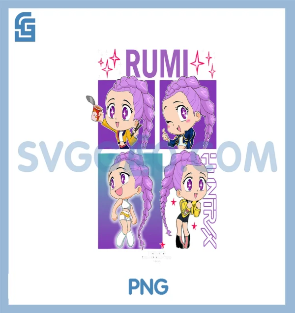 KPop Demon Hunters Rumi Officially Licensed PNG, Kpop Demon Hunters Mira PNG