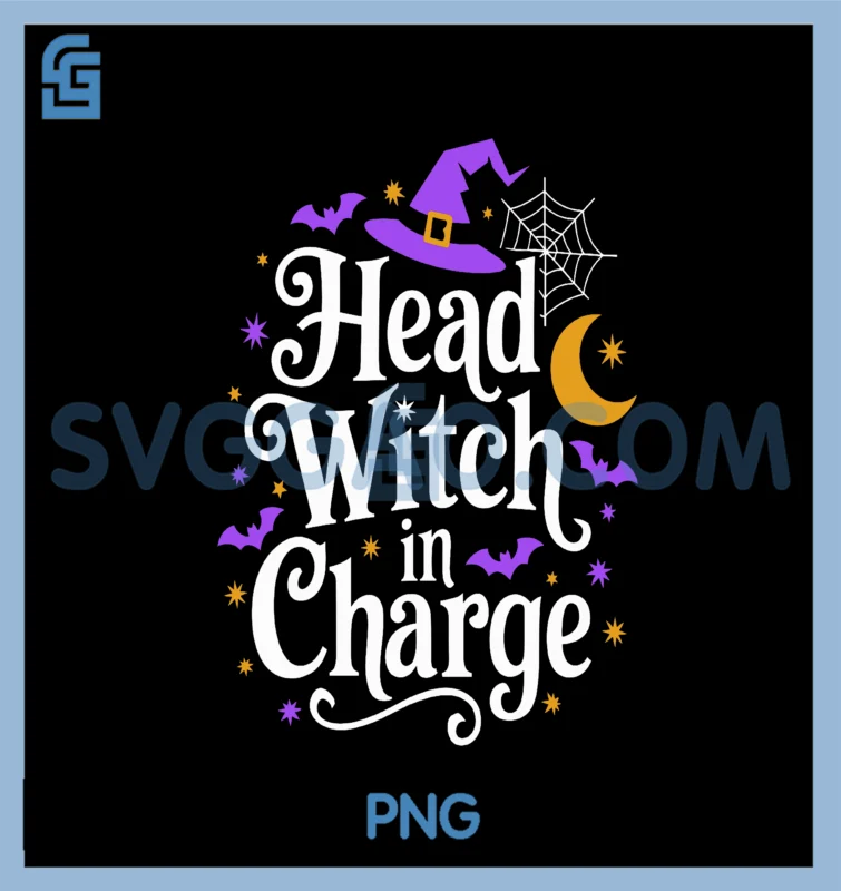 Head Witch In Charge Funny Halloween Costume For Witches PNG, Head ...