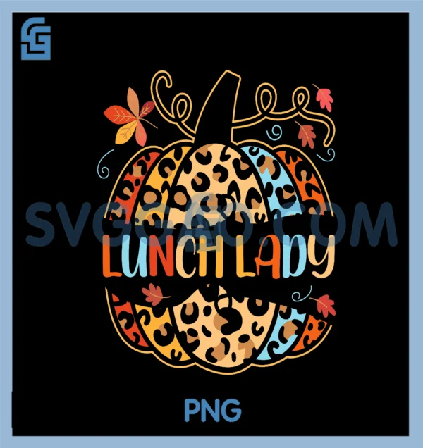 Lunch Lady Pumpkin Fall Halloween Thanksgiving Lunch Lady PNG, Lunch ...