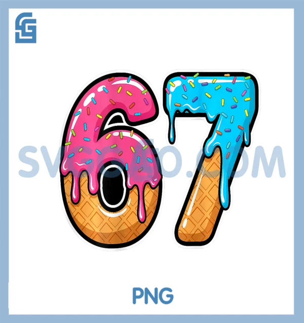 Mason 67 Ice Cream Drip Meme Six Seven Funny On Back PNG, Mason 67 Ice ...