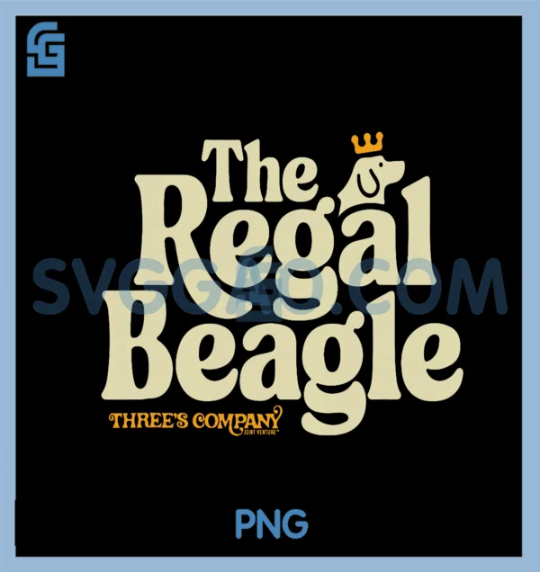 The Regal Beagle Vintage Three’s Company 1980’s Logo PNG, The Regal ...
