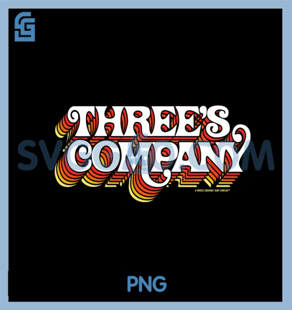 Three’s Company Logo Officially Licensed PNG, Three’s Company PNG – SVGGAO