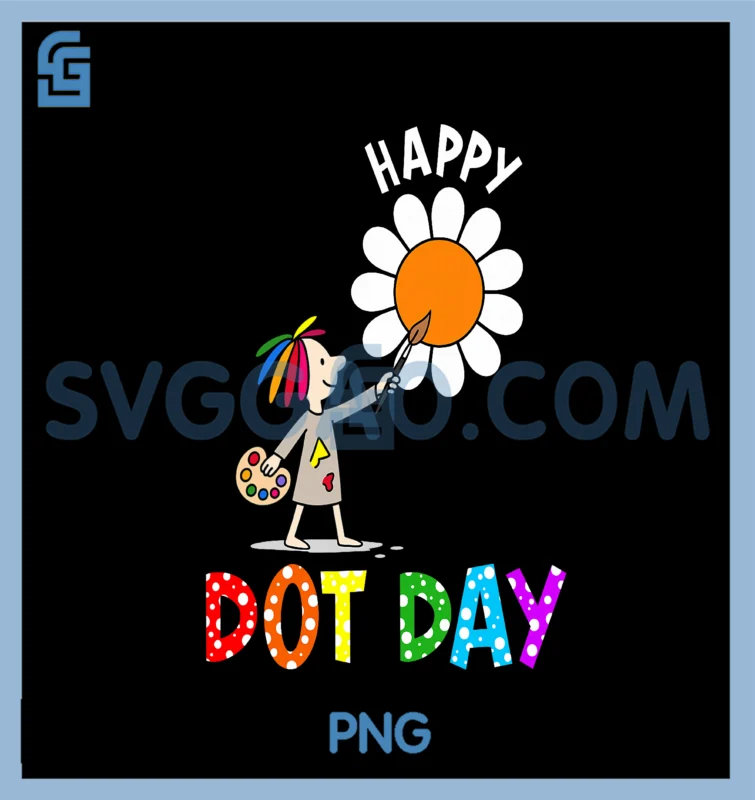 World Dot Day Kids PNG, Colorful Polka Dot Happy Dot Day Kids PNG