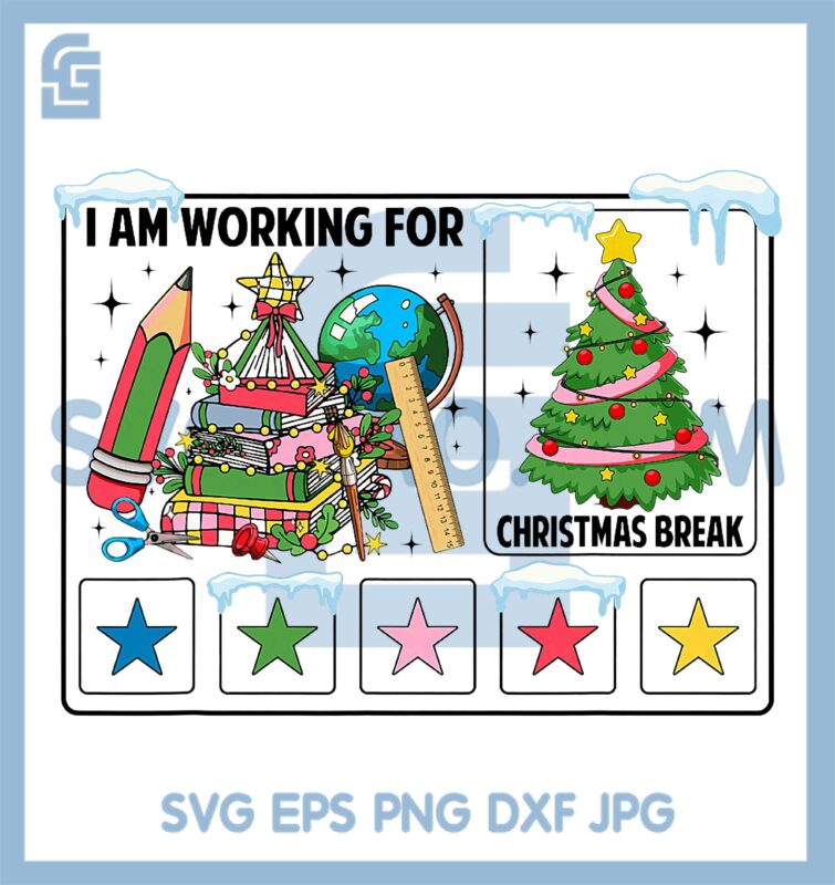 I Am Working for Christmas Break PNG, Special Education Teacher PNG ...