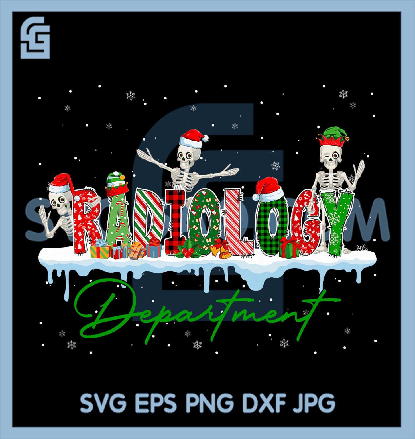 Radiology Department Xray Tech CT MRI PNG, Merry Christmas Pajama PNG