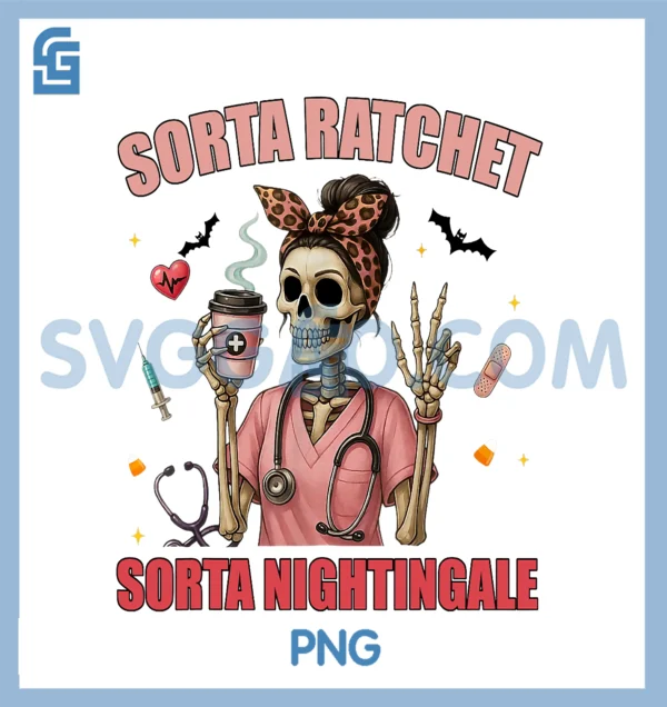 Sorta Ratchet PNG, Sorta Nightingale PNG, Skeleton Nurse Halloween PNG ...
