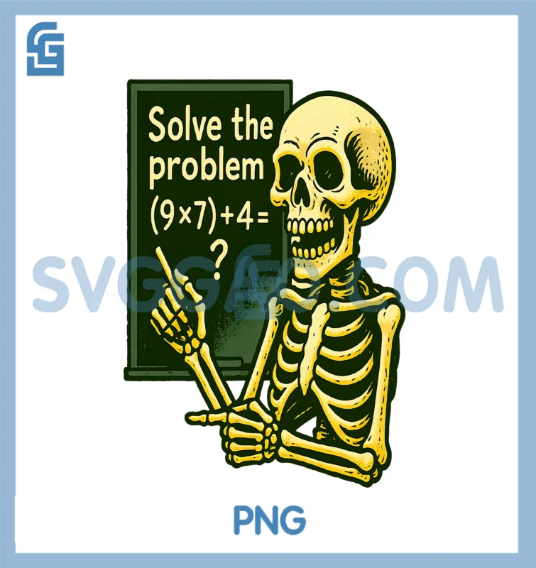 67 Halloween Math Funny PNG, Six Seven Meme PNG, Brainrot Skeleton PNG