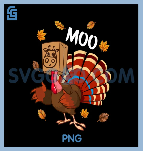 Funny Moo Turkey Cosplay Cow PNG, Happy Thanksgiving Day PNG – SVGGAO