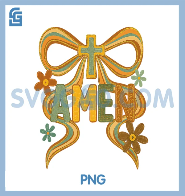 Vintage Floral Amen PNG, Coquette Boho Amen PNG, Floral Bible Verses ...