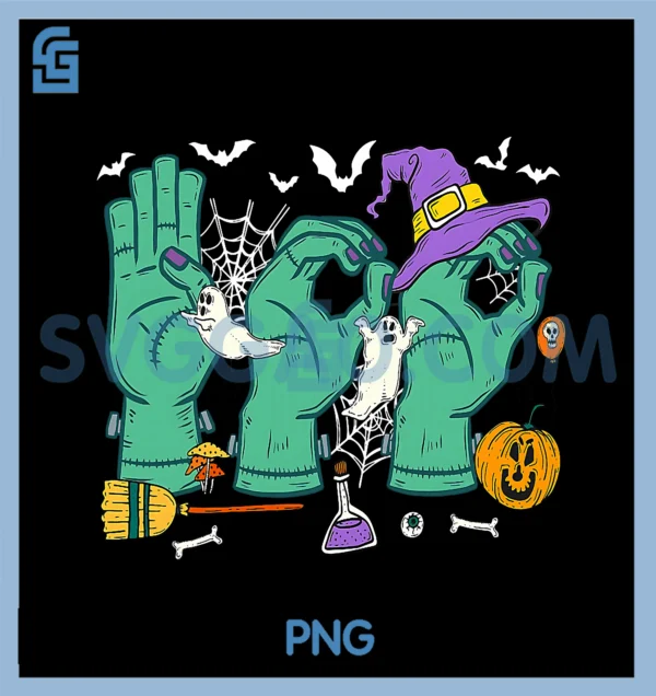 Halloween SPED Teacher PNG, Boo In ASL Boo Hands Sign Language PNG